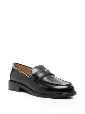 Furla Studded Leather Loafers