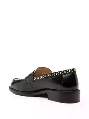 Furla Studded Leather Loafers