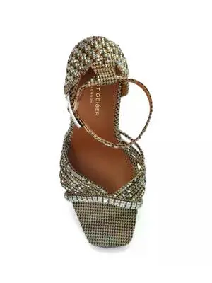 Kurt Geiger Crystal Embellished Platform Sandals
