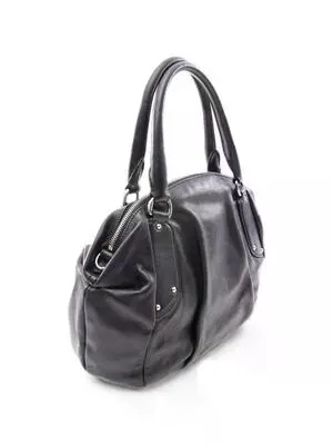 Prada 2010s Soft Calf Handbag - Black