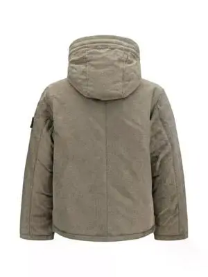 Stone Island Hooded Logo-patch Jacket
