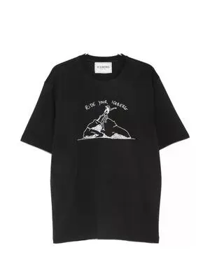 Iceberg Short-sleeve Embroidered T-shirt - Black