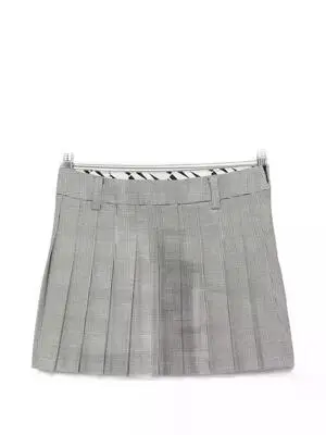 WRSTBHVR Nuria Check Pleated Skirt - Grey