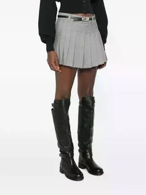 WRSTBHVR Nuria Check Pleated Skirt