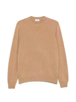 MAGAZZINO RICAMBI Ribbed-trim Crew-neck Sweater - Neutrals