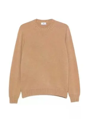 MAGAZZINO RICAMBI Ribbed-trim Crew-neck Sweater - Neutrals