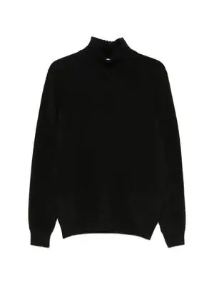 MAGAZZINO RICAMBI Ribbed-knit Roll-neck Sweater - Black