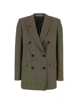 Tagliatore Jasmine Double-breasted Check-pattern Jacket