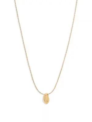 Isabel Marant Étoile Tone Brass Teardrop Pendant Necklace