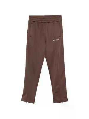 Palm Angels Embroidered-logo Side-stripe Track Pants - Brown