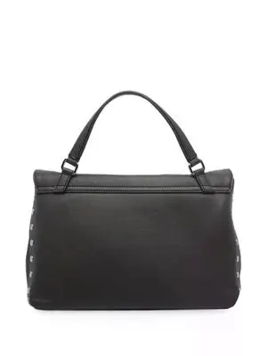 ZANELLATO Small Postina Tote Bag With Studded Trim - Brown