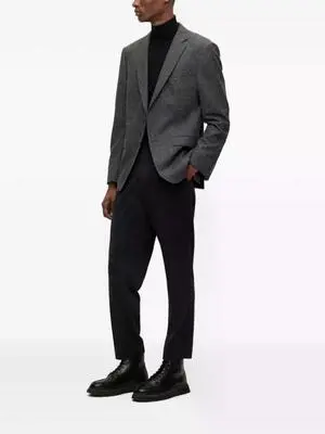 Hugo Elbow-patch Wool Jacket - Grey