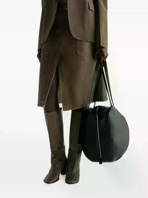LEMAIRE Helmet Bag In Grained Leather