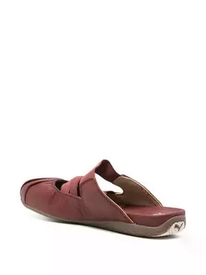 PUMA Speedcat Embossed Leather Mules - Red
