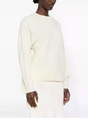 Federica Tosi Crew Neck Long-sleeve Fringed Sweater