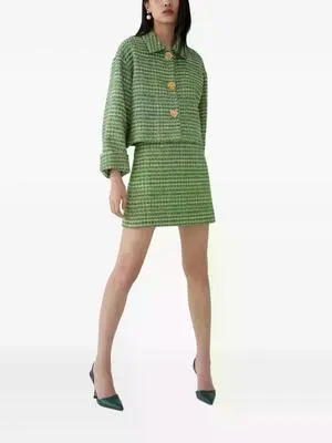 Carolina Herrera Cropped Tweed Jacket