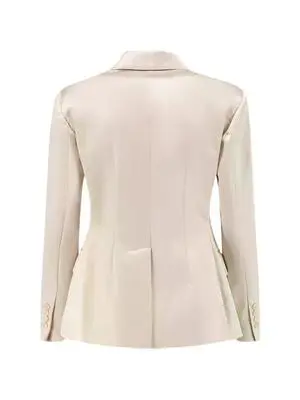 Brunello Cucinelli Double-breasted Satin-finish Blazer