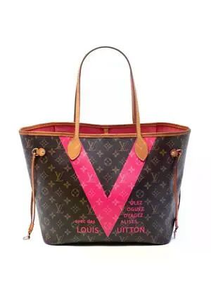 LOUIS VUITTON 2015 Limited Edition Monogram Grenade V Neverfull Mm Tote Bag - Brown