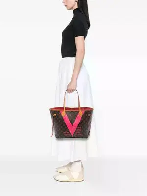 LOUIS VUITTON Limited Edition Monogram V Neverfull Mm Tote Bag - Brown