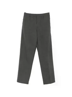 LARDINI Elasticated Waistband Straight Leg Trousers