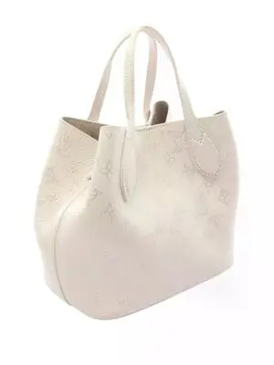 LOUIS VUITTON Monogram Mahina Blossom Pm Satchel - White