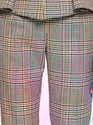 NISSA Checked Tailored Tapered Pants