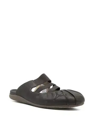 PUMA Speedcat Logo-embossed Leather Mules - Brown