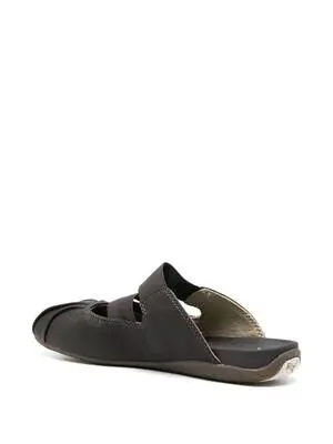 PUMA Speedcat Logo-embossed Leather Mules - Brown