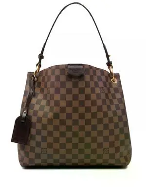 LOUIS VUITTON 2018 Damier Ebene Graceful Pm Shoulder Bag - Brown