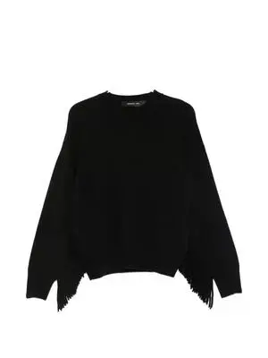 Federica Tosi Fringe-detail Sweater - Black