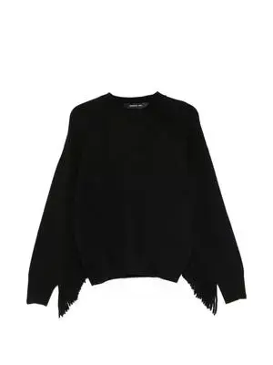 Federica Tosi Fringe Detail Crew Neck Sweater