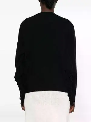 Federica Tosi Fringe Detail Crew Neck Sweater