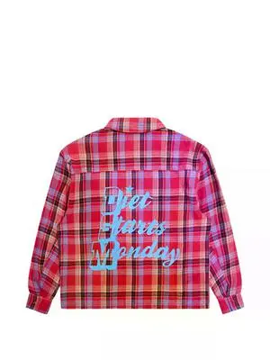 STADIUM GOODS Plaid-check Star-print Shirt