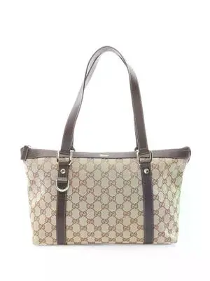 Gucci 2010s Abby Gg Canvas Tote Bag - Neutrals