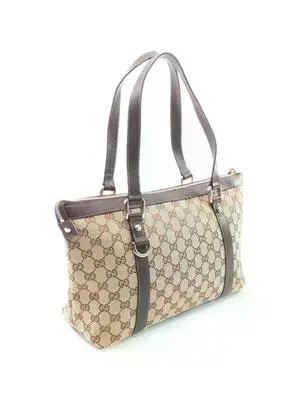 Gucci 2010s Abby Gg Canvas Tote Bag - Neutrals