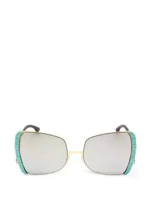 IC! BERLIN Geometric Frame Sunglasses - Blue