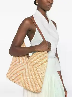 ANYA HINDMARCH Woven Chevron Shoulder Tote Bag