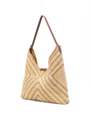 ANYA HINDMARCH Woven Chevron Shoulder Tote Bag