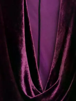 MAISON MARGIELA Sleeveless Draped Velvet Top