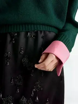 Prada Wool And Cashmere Crew-neck Sweater