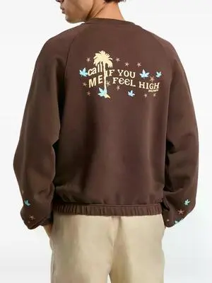 Palm Angels Feel High Regular Crewneck Sweatshirt