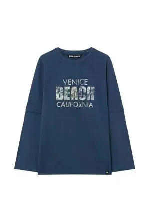 Palm Angels Cali Vibes Layered Tee L/s - Blue