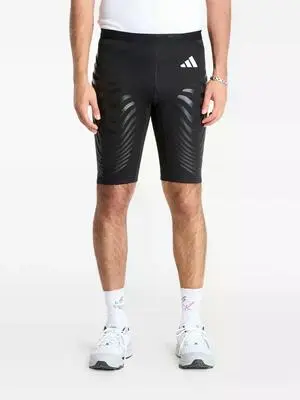 Adidas Adizero Graphic-print Shorts - Black