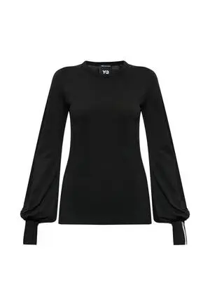 Y3 Wool Long-sleeve T-shirt - Black