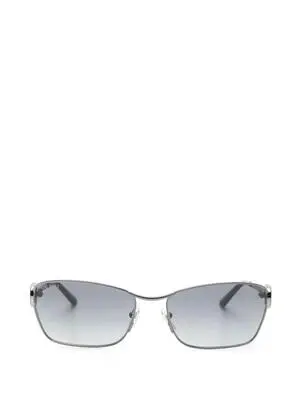 Gucci Rectangle-frame Sunglasses - Grey