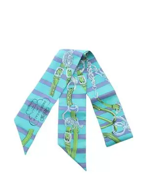Hermès 2010s Brides De Gala Twilly Scarf - Green