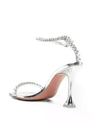 Amina Muaddi Gigi Embellished Heeled Sandals