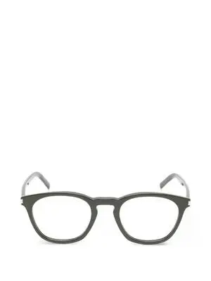 Saint Laurent Round Frame Glasses - Green