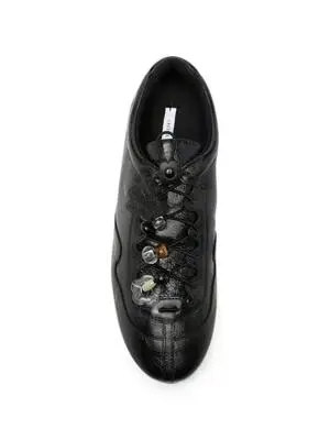 Cecilie Bahnsen Blaise Beaded Leather Sneakers