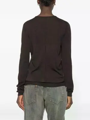 Rick Owens V-neck Sweater - Brown